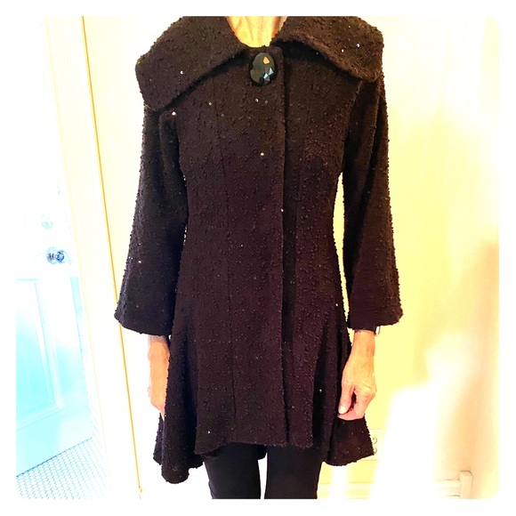 Joseph Ribkoff | Sweaters | Joseph Ribkoff Black Sparkly Duster Size 2 ...